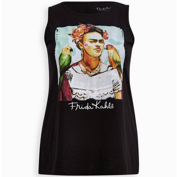 torrid | Tops | Torrid 5 5x 28 Beautiful Frida Kahlo Art Birds Parrots ...